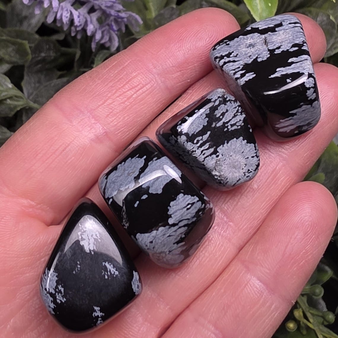 Snowflake Obsidian - Obsidian Crystal - Obsidian Stone - Tumbled ...