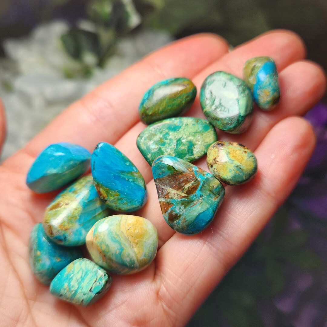 Peruvian Blue Opal - Peruvian Opal - Blue Opal Tumbled - Opal Crystal ...