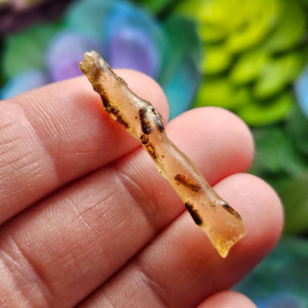 Amber WAND With Insects - Natural Amber - Amber Wand - Amber With Bug ...