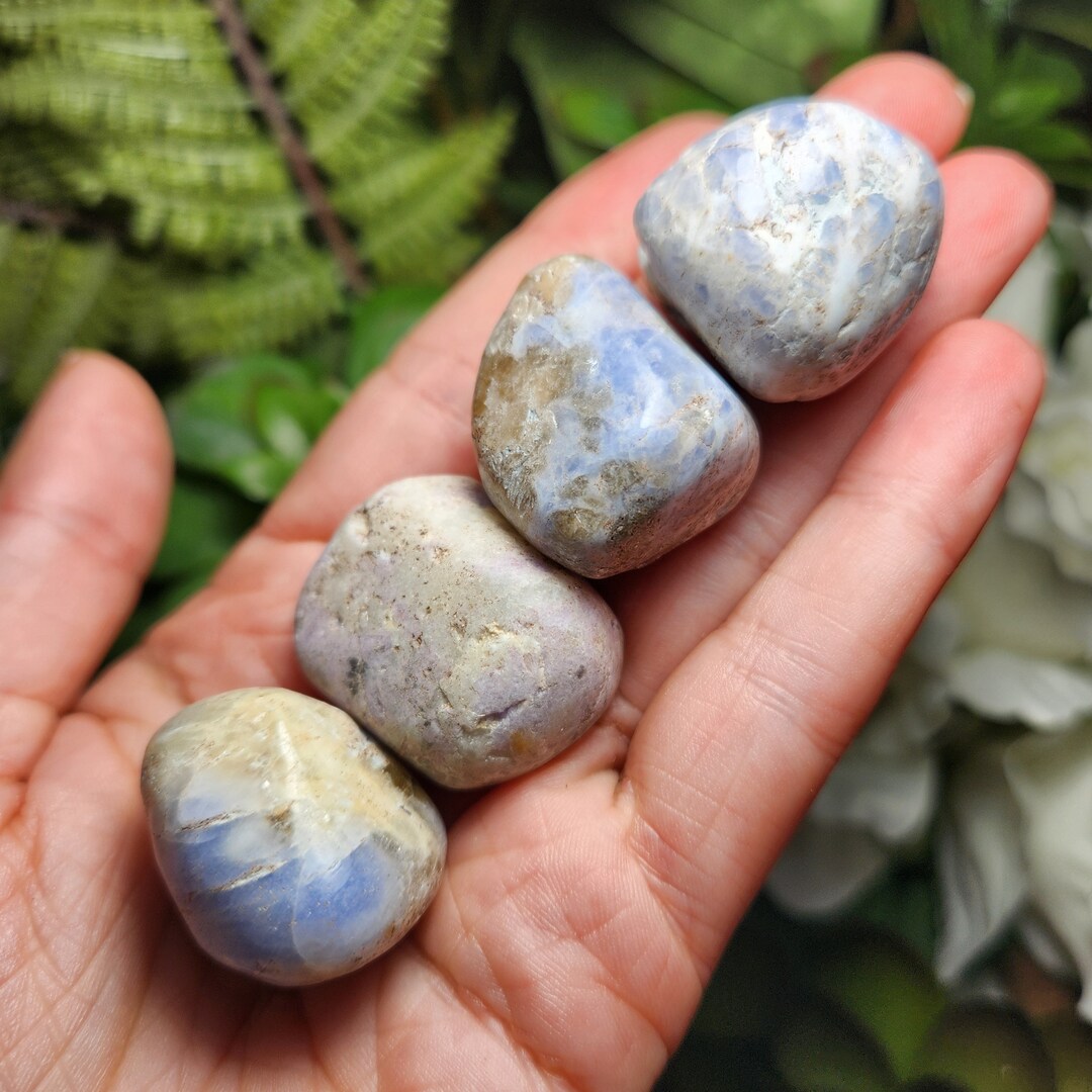 Purple Hackmanite / UV Reactive / Tumbled Hackmanite / Hackmanite Stone ...