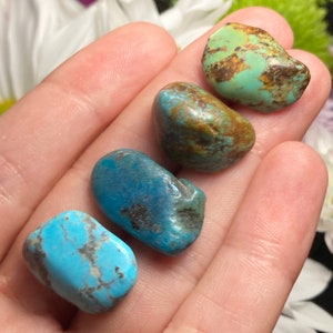 Turquoise Crystal - Natural Turquoise - Tumbled Turquoise - Turquoise ...