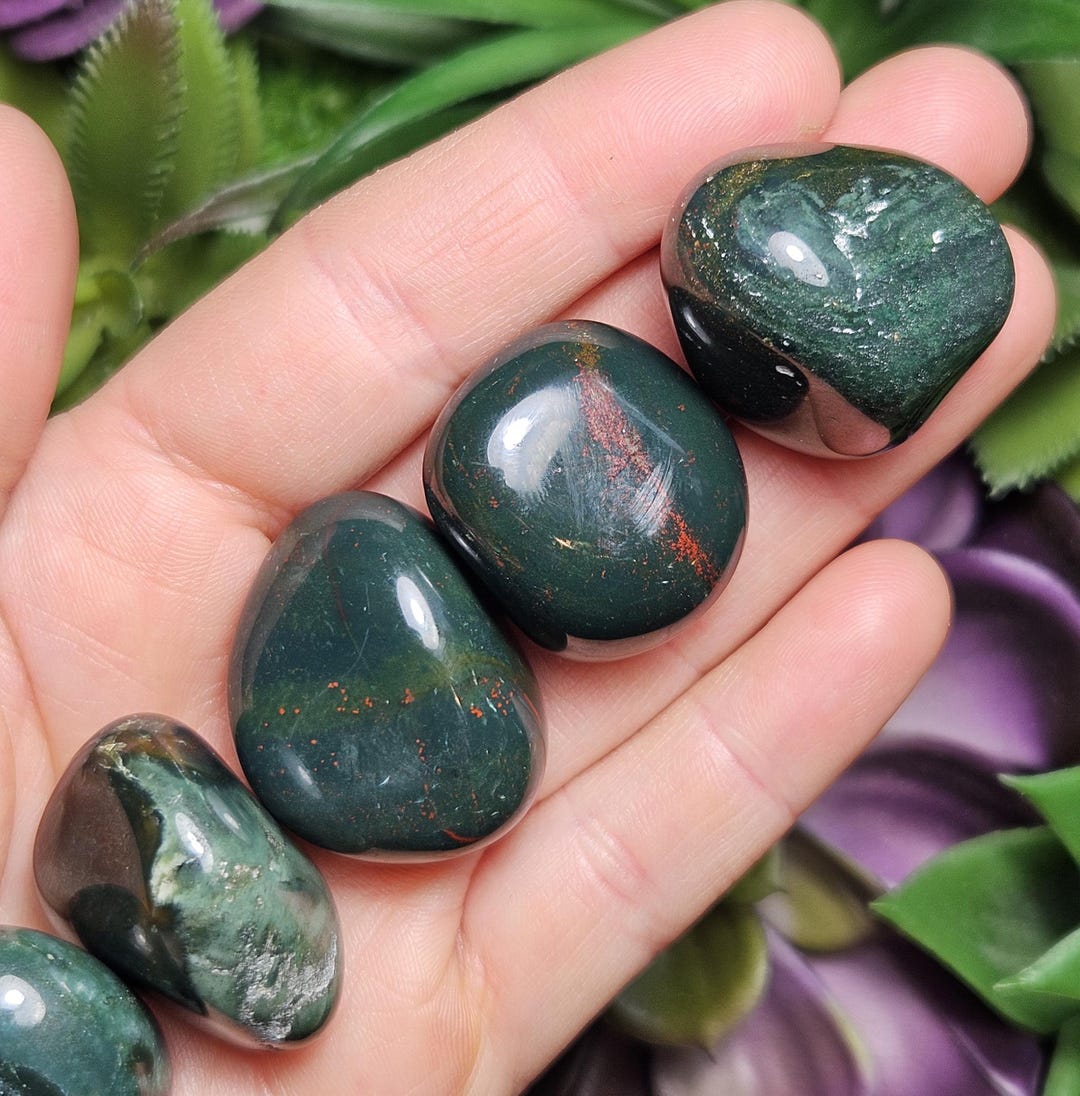 Bloodstone Crystal - Tumbled Bloodstone - Polished Bloodstone ...