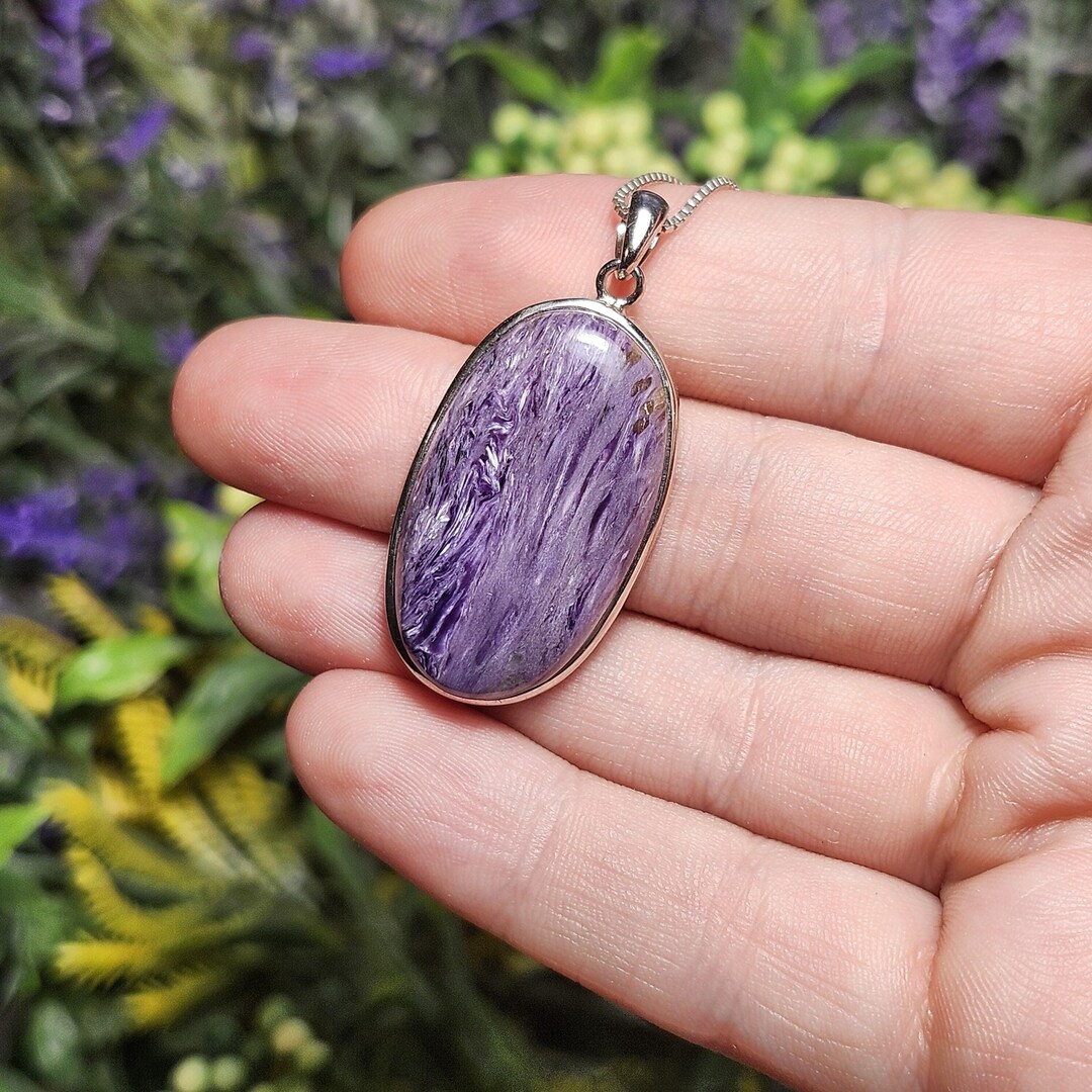 Charoite Crystal Charoite Stone Charoite Pendant Charoite Tumbled Purple Charoite Charoite ...