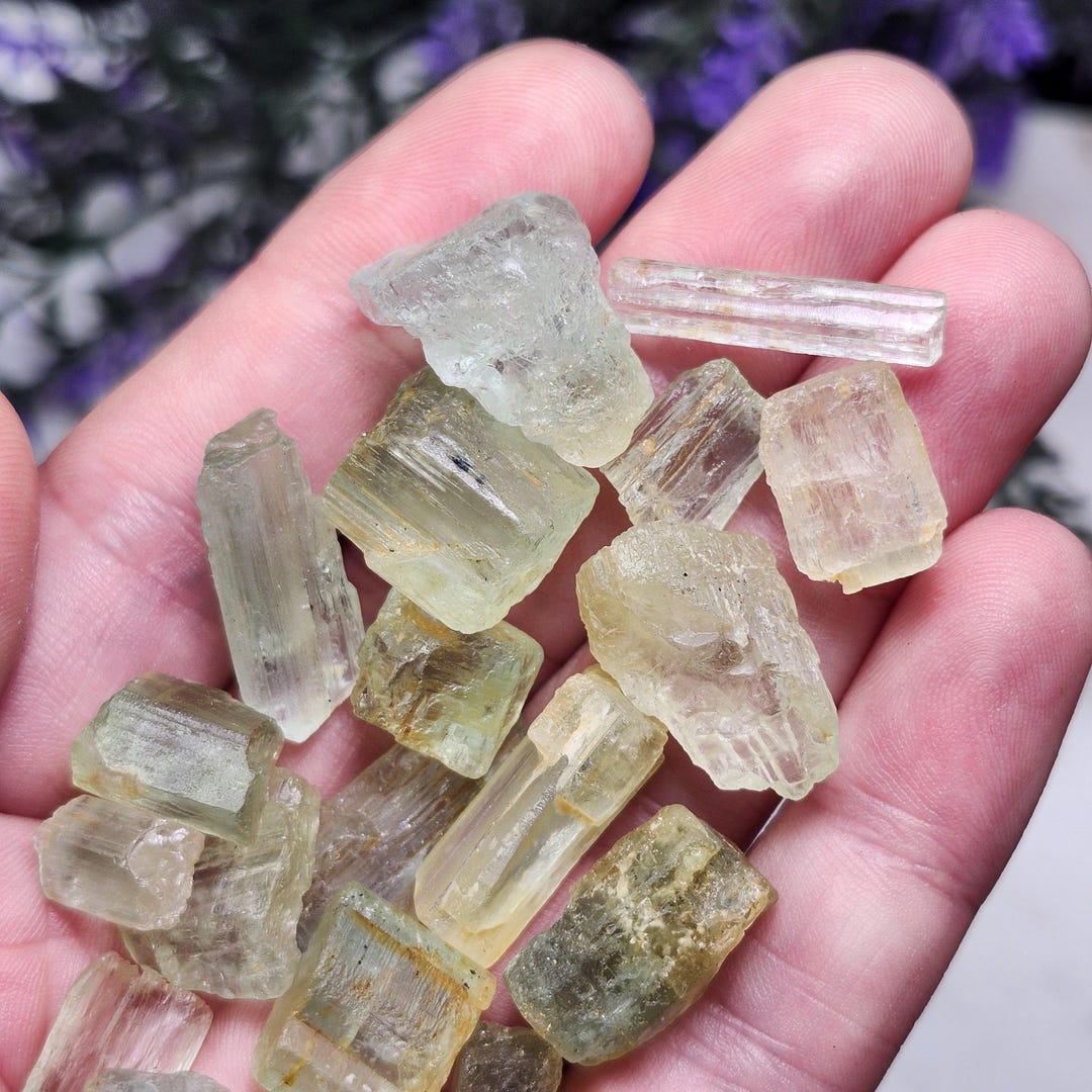 Aquador Beryl Crystal Specimen: Raw Aquamarine & Heliodor - Etsy