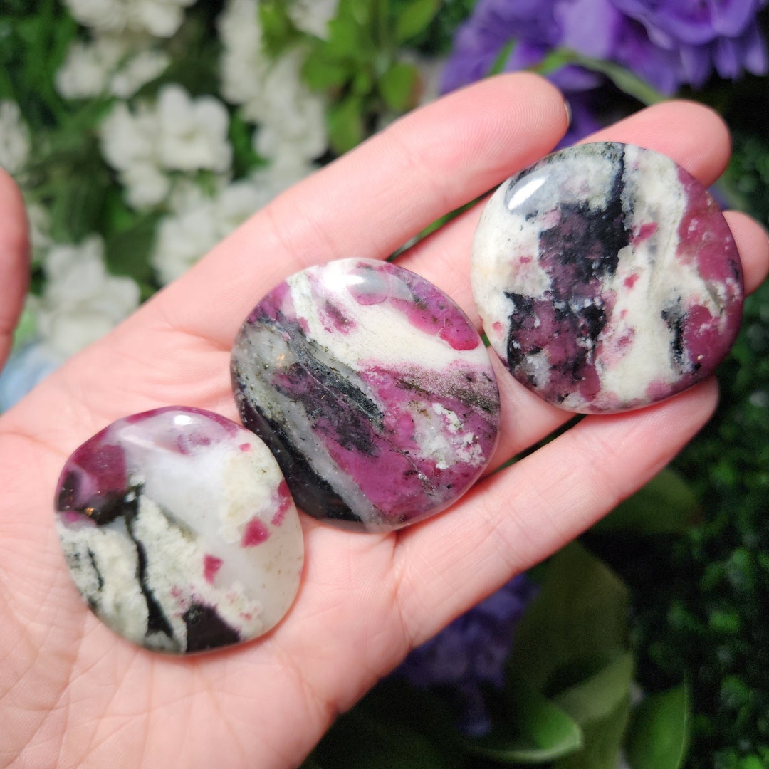 AAA Eudialyte Stone - RARE Crystal - Eudialyte Palm Stone - Polished ...
