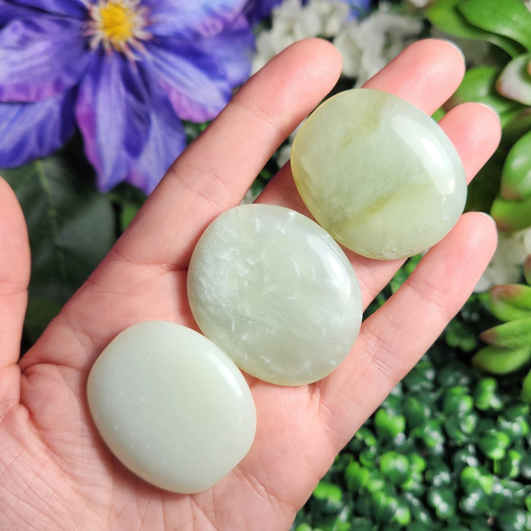 Green Jade Specimen - Chinese Jade - Jade Palm Stone - Green Jade Stone ...