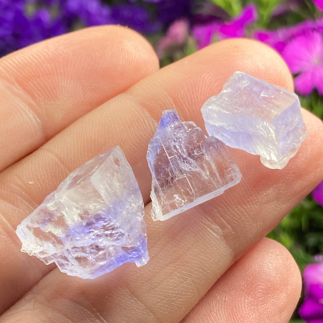 Blue Halite Crystal / Salt Rock / Purple Halite / Raw Halite - Etsy
