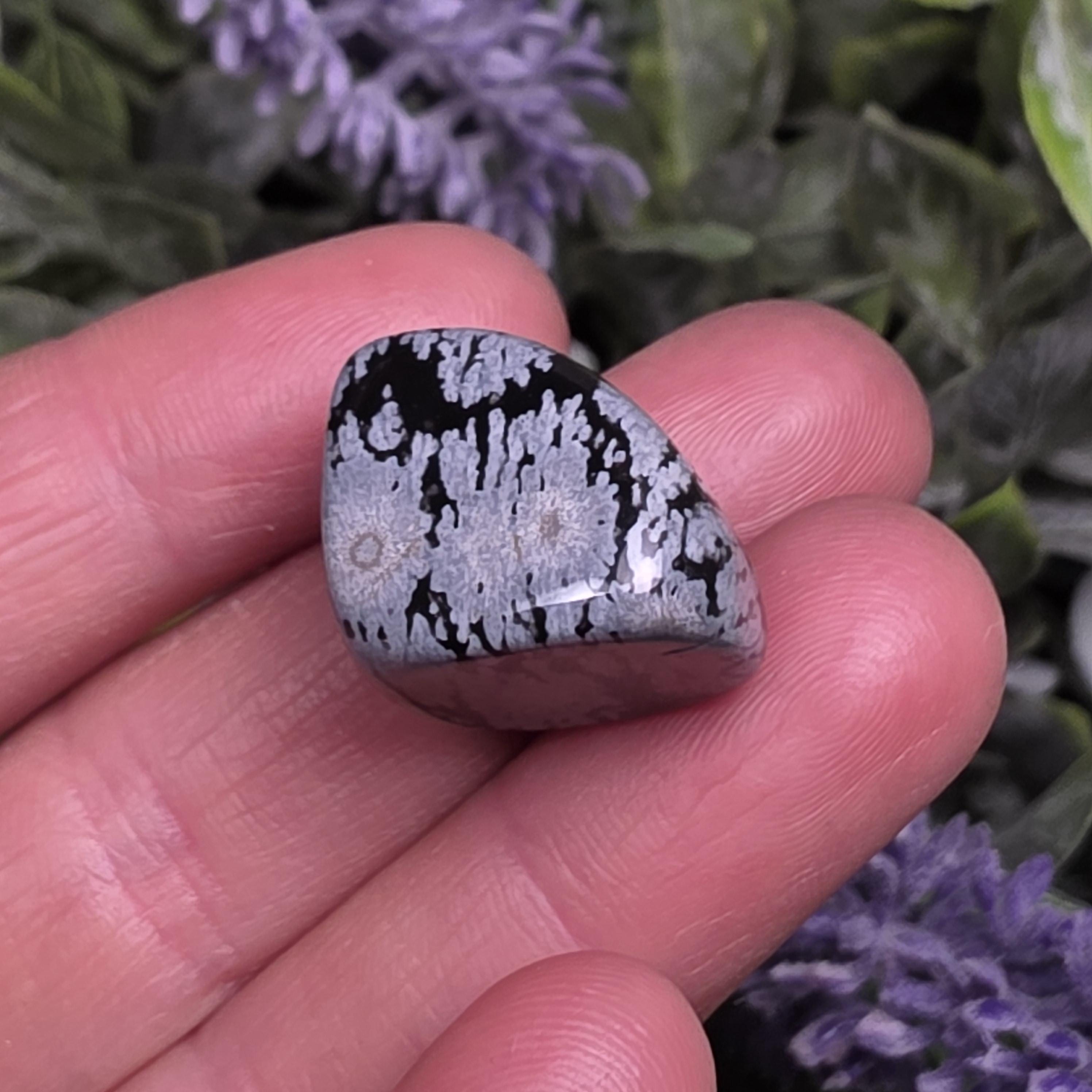 Snowflake Obsidian - Obsidian Crystal - Obsidian Stone - Tumbled ...