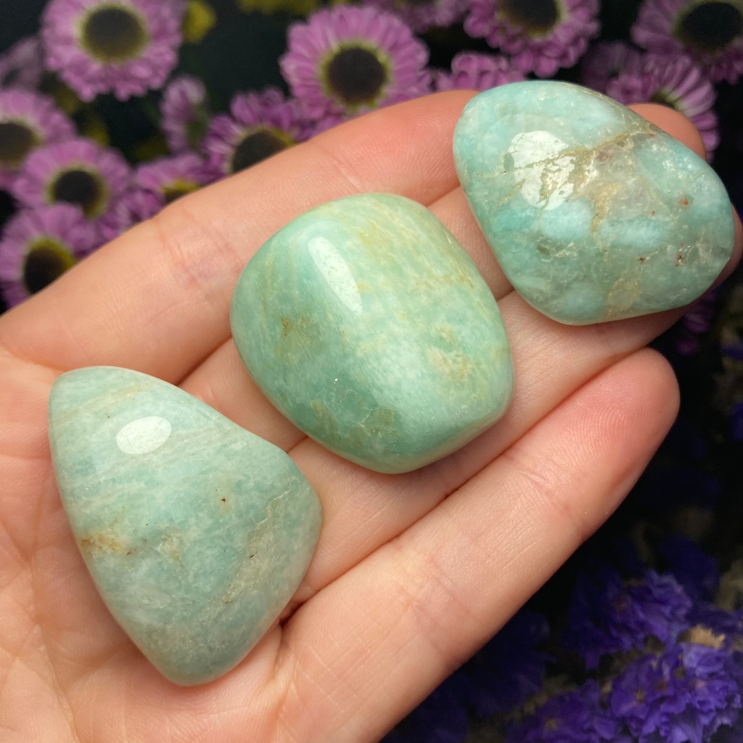 Amazonite Crystal - Polished Amazonite - Tumbled Amazonite - Natural ...