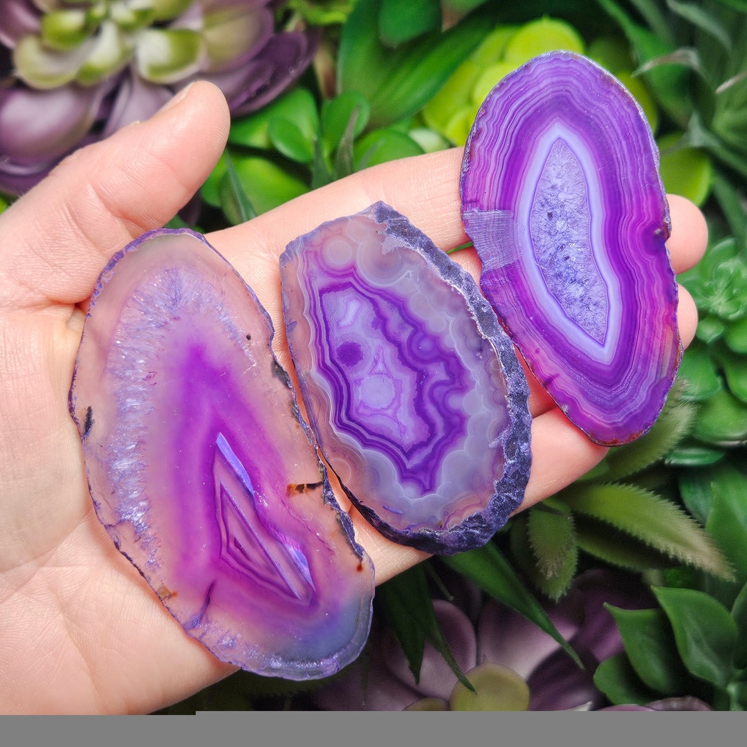 Purple Geode - Geode Slice - Agate Slice - Agate Geode Slice - Geode ...