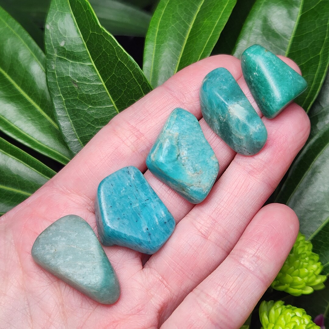 Amazonite Crystal - Polished Amazonite - Tumbled Amazonite - Natural ...