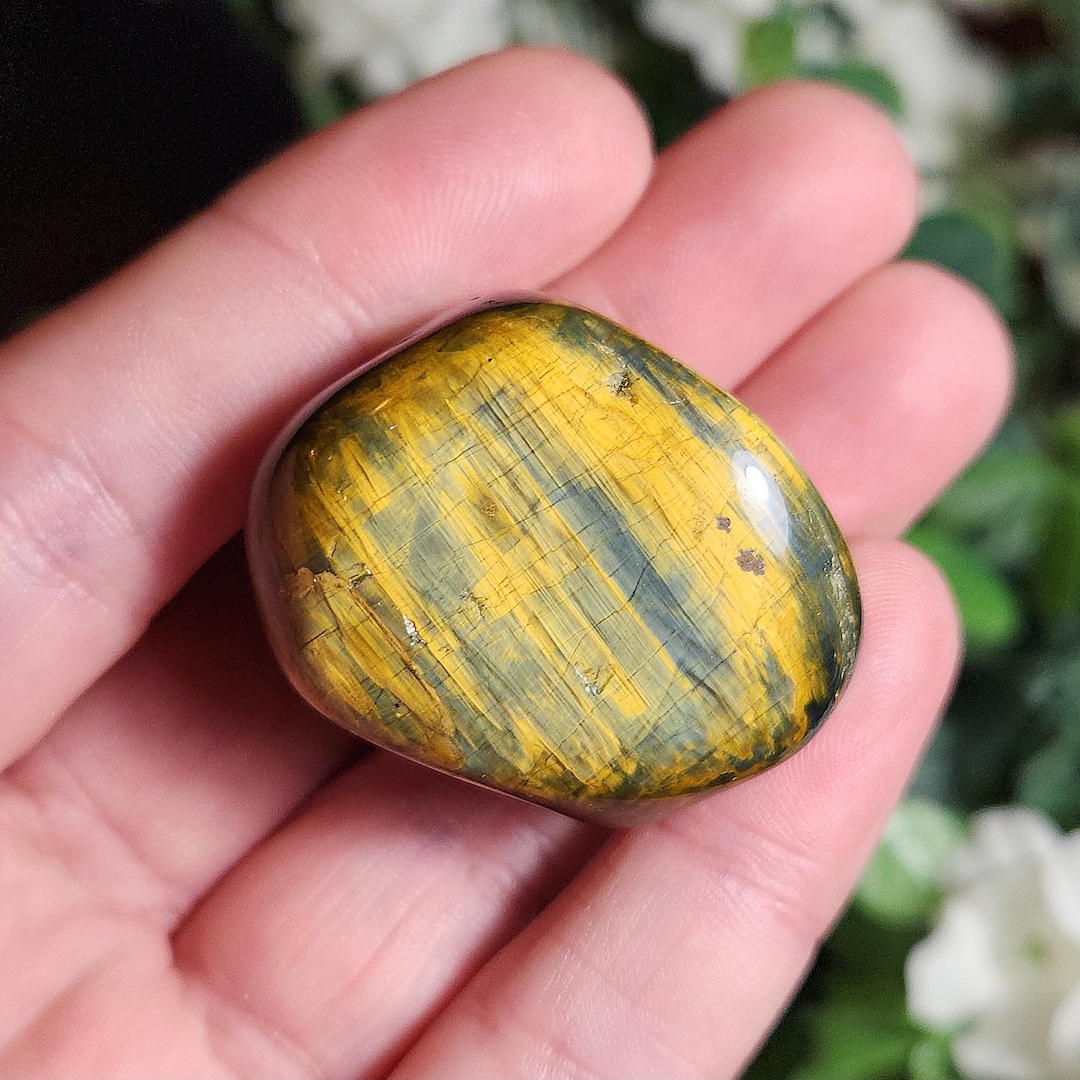 Nellite Crystal: Tumbled Pietersite & Tiger's Eye Honey Stone - Etsy