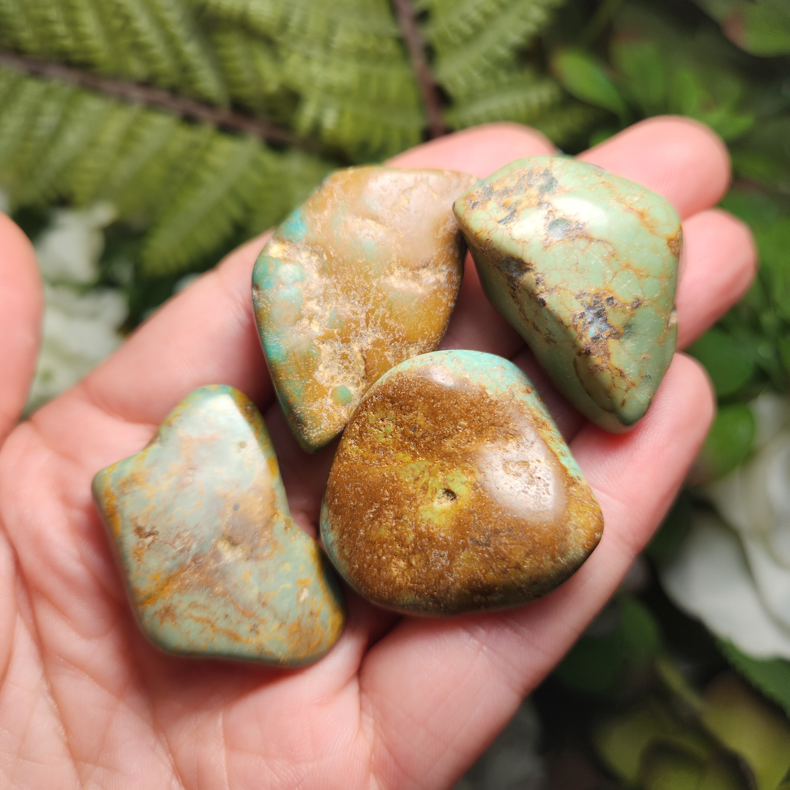 Natural Turquoise Stone - Natural Turquoise - Tumbled Turquoise ...