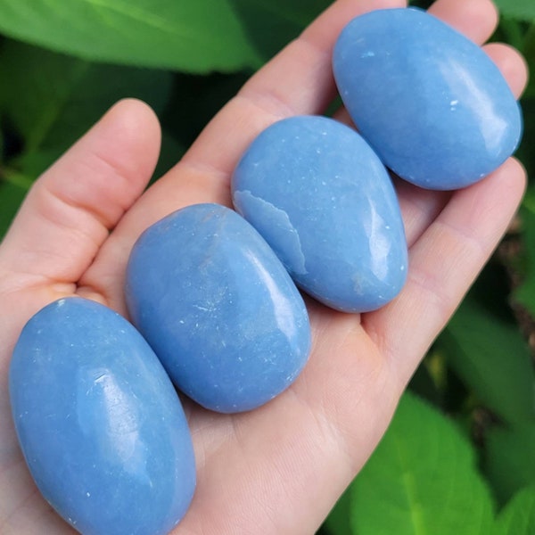 Angelite Stone - Etsy