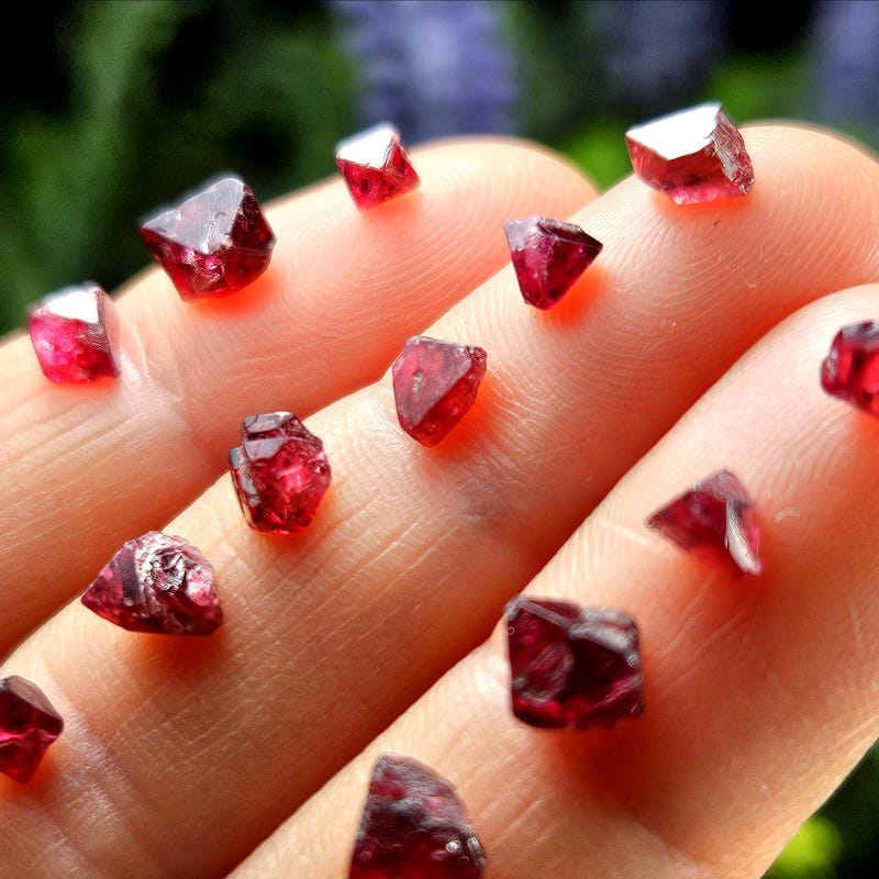 Burmese Spinel Charm - Etsy