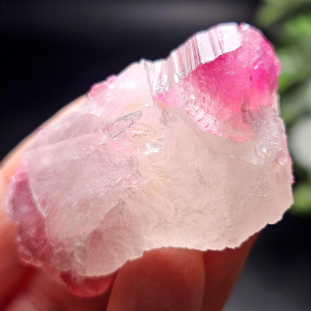 Pink Tourmaline in Quartz From Brazil 29.64g, Raw Brazilian Tourmaline ...