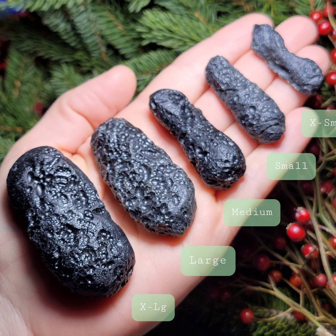 Tibetan Tektite - Black Tektite - Home Decor - Raw Crystal - Tektite ...