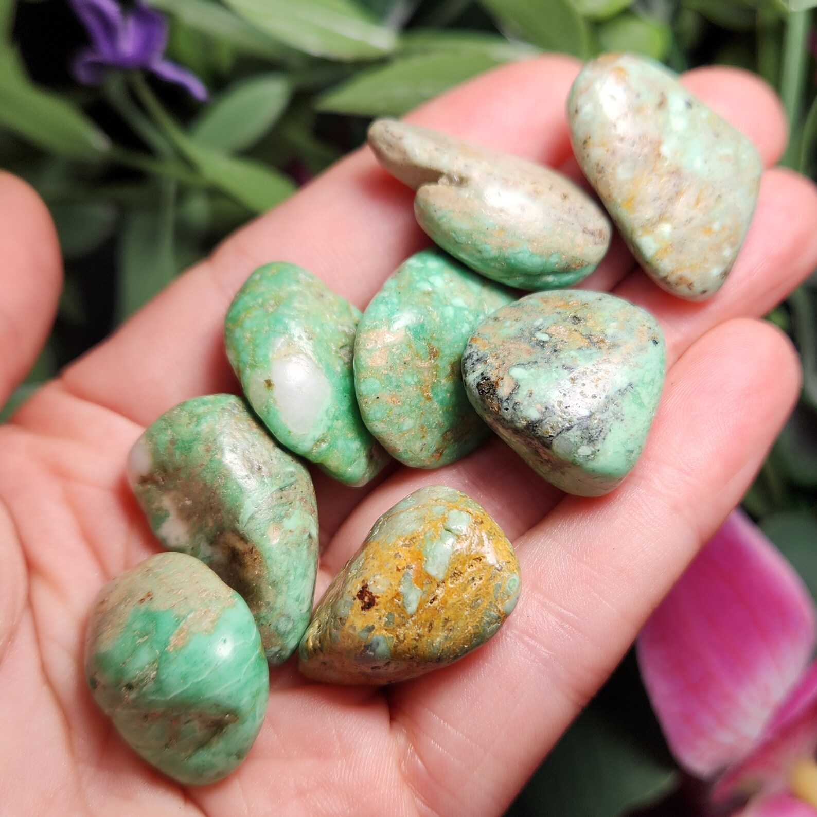Variscite Crystal, Tumbled Variscite Stone - Natural Variscite Gemstone ...