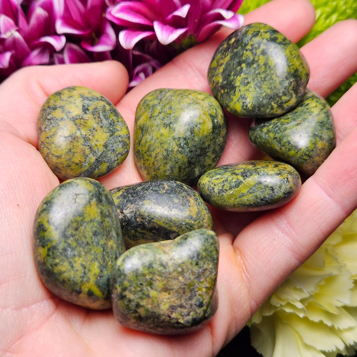Green Jade Crystal - Jade - Nephrite Jade - Jade Tumble Stone - Tumbled ...