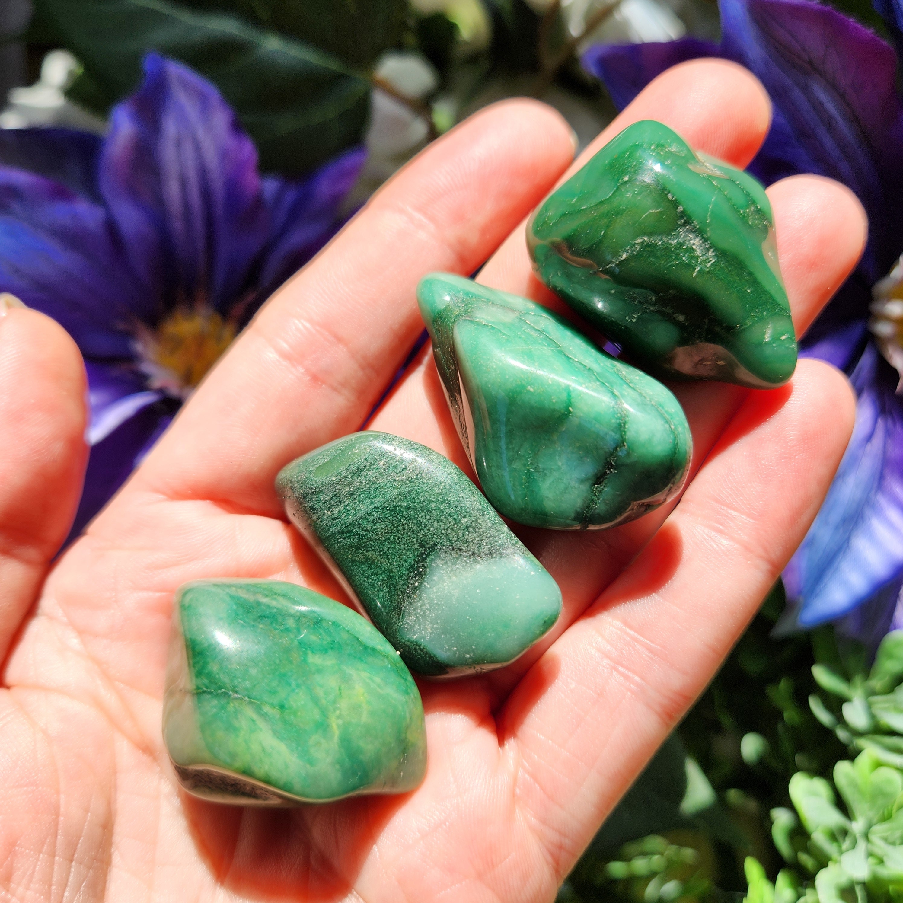 African Jade Specimen: Polished Green Jade Tumbled Stone - Etsy