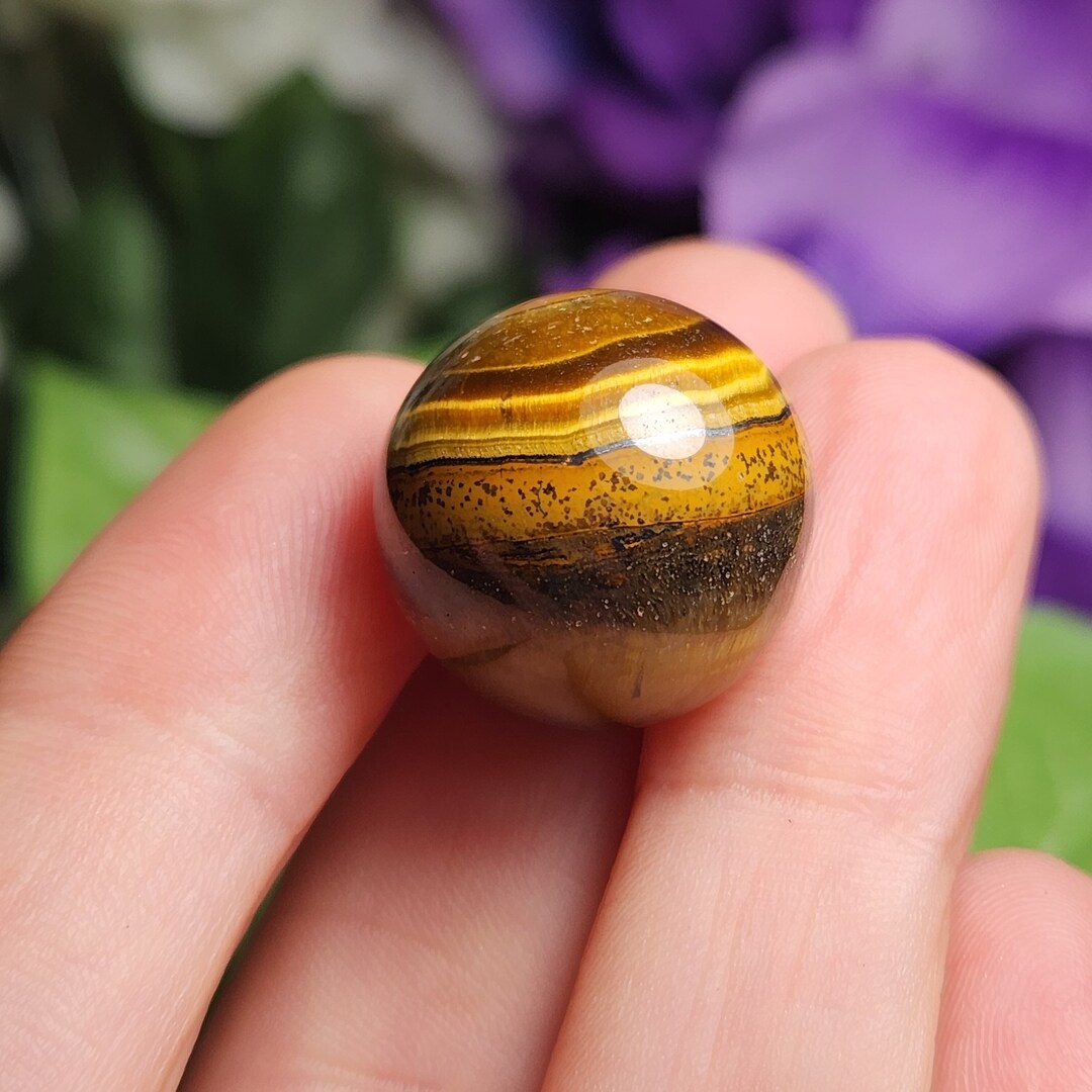 Tigers Eye Sphere: Polished Crystal Ball Carving - Etsy