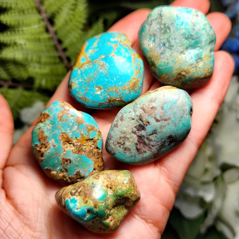 Pink and Turquoise Stones - Etsy