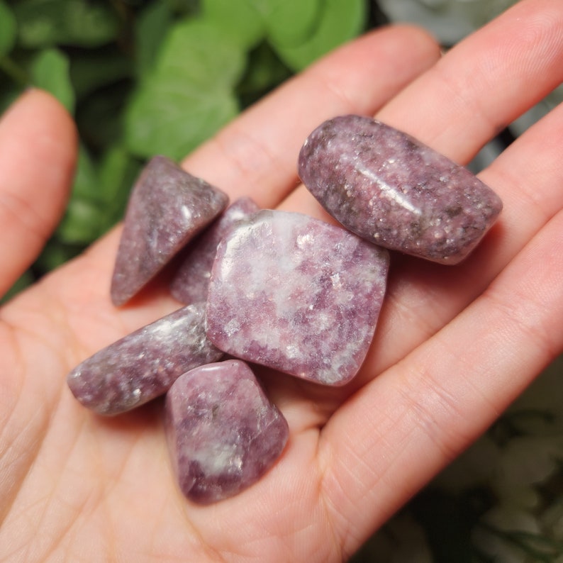 Lepidolite Tumble - Lepidolite Stone - Lepidolite Crystal - Polished ...