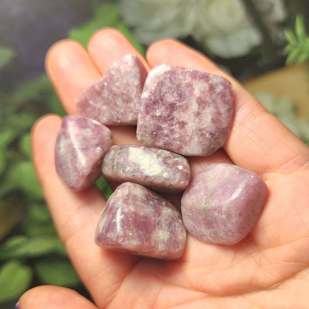 Lepidolite Tumble - Lepidolite Stone - Lepidolite Crystal - Polished ...