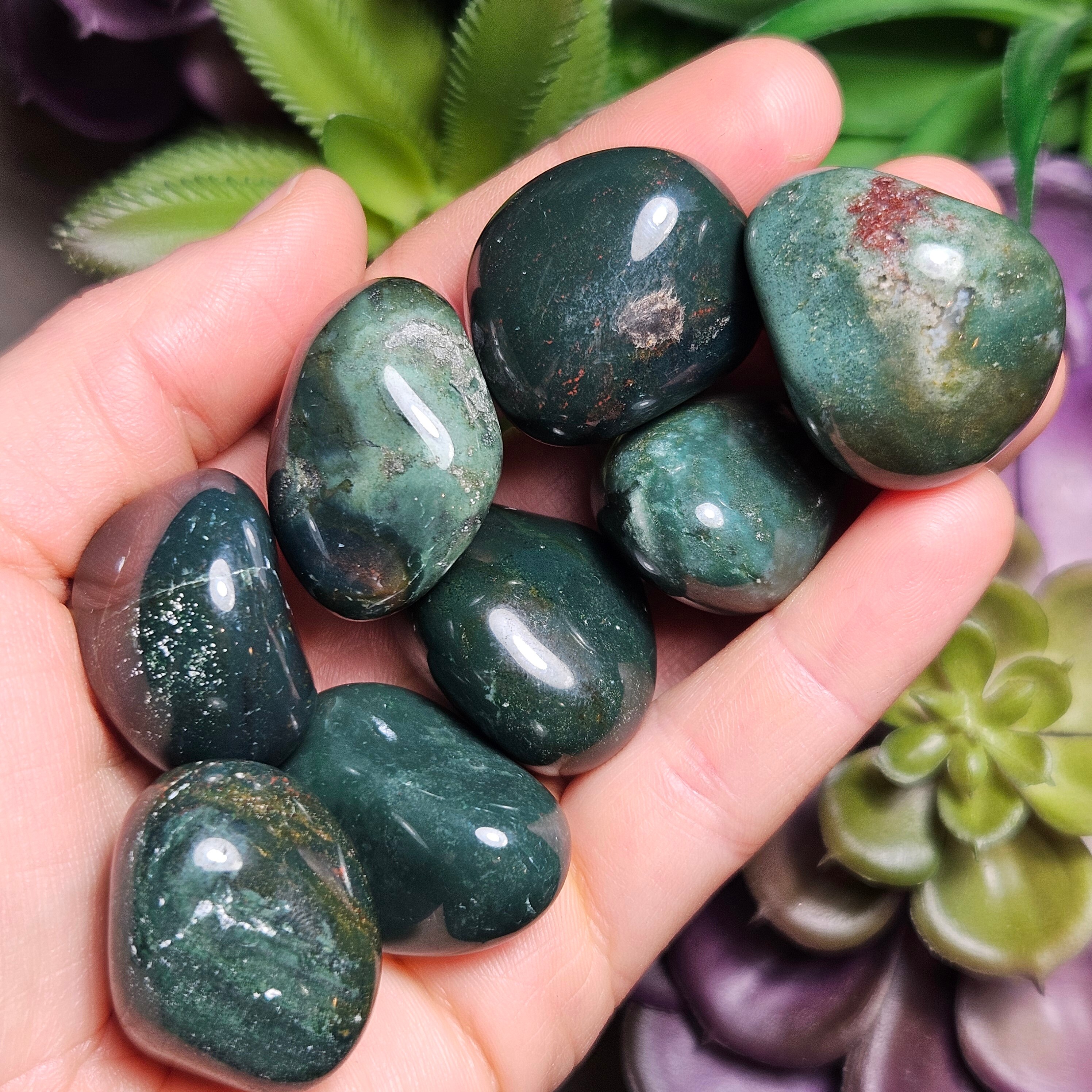 Bloodstone Crystal - Tumbled Bloodstone - Polished Bloodstone ...