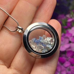 Benitoite Pendant RARE Crystal Benitoite Crystal Herkimer Diamond ...