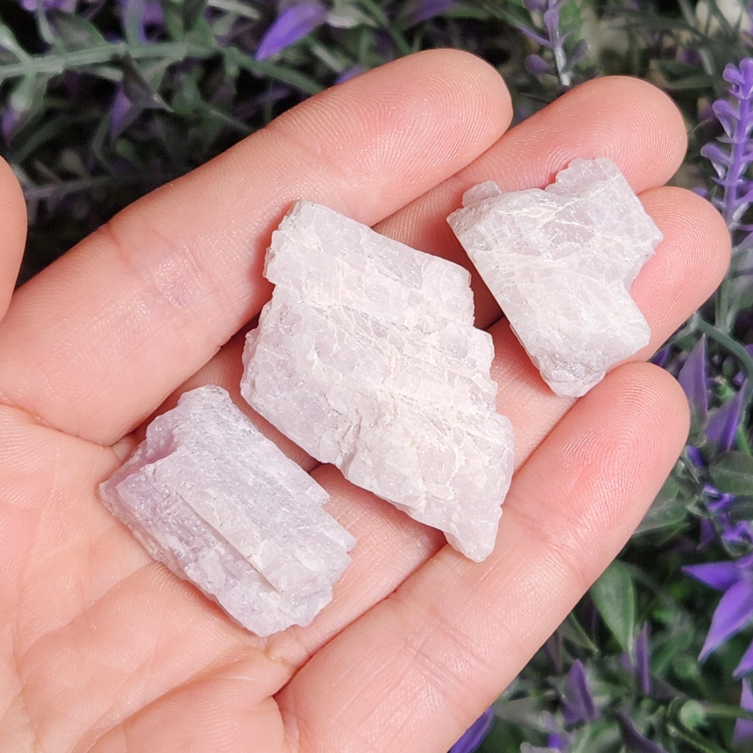 Lavendar Kunzite Raw Kunzite Pink Kunzite Purple Kunzite Kunzite ...