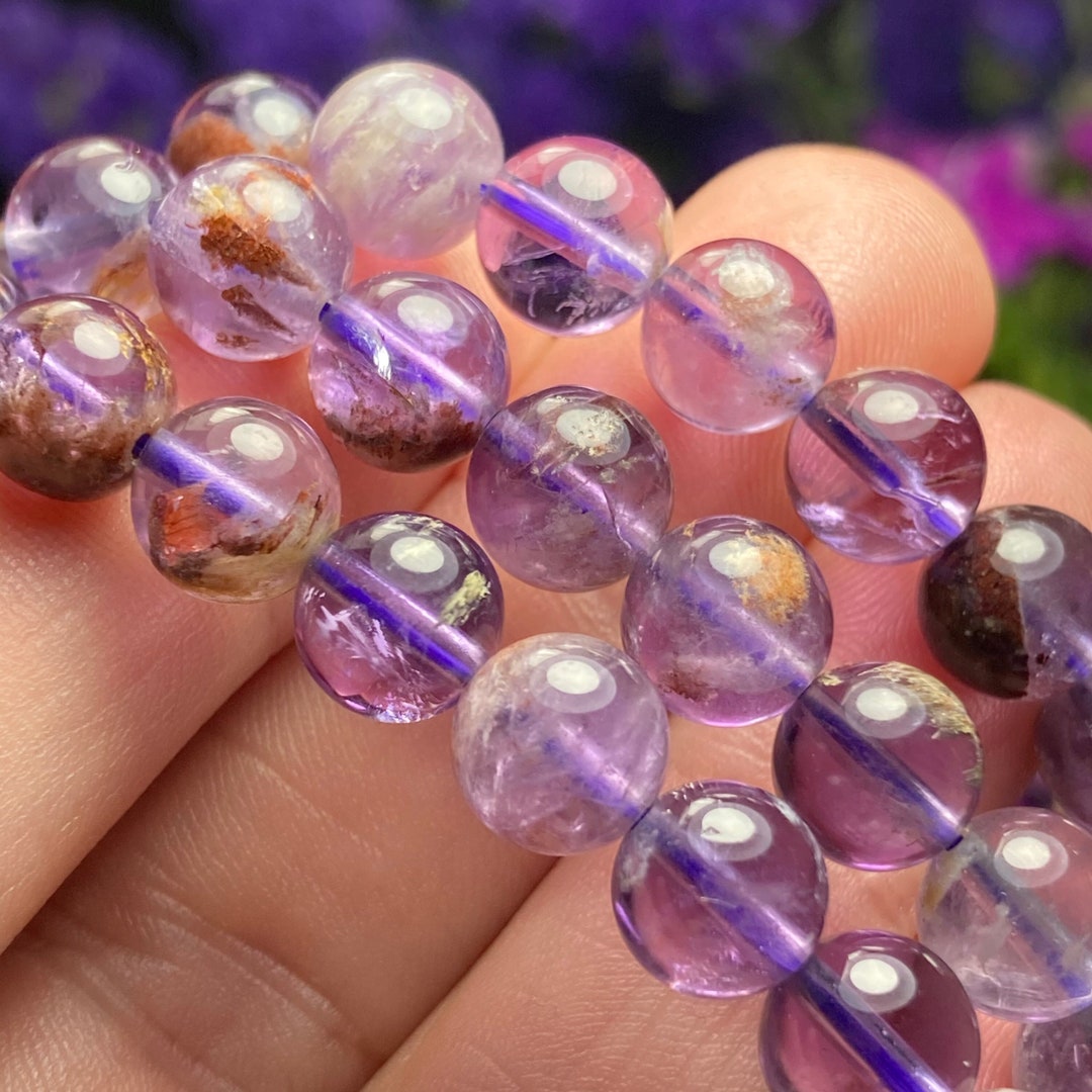 Super 7 Bracelet - Super Seven Crystal - Crystal Bracelet - Amethyst ...