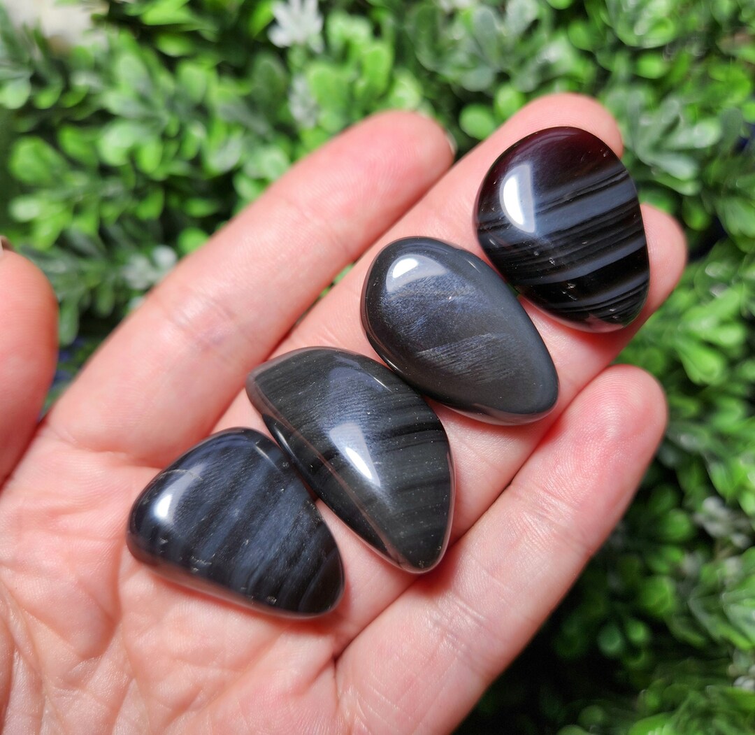 Silver Sheen Obsidian - Silver Sheen Obsidian - Silver Obsidian ...