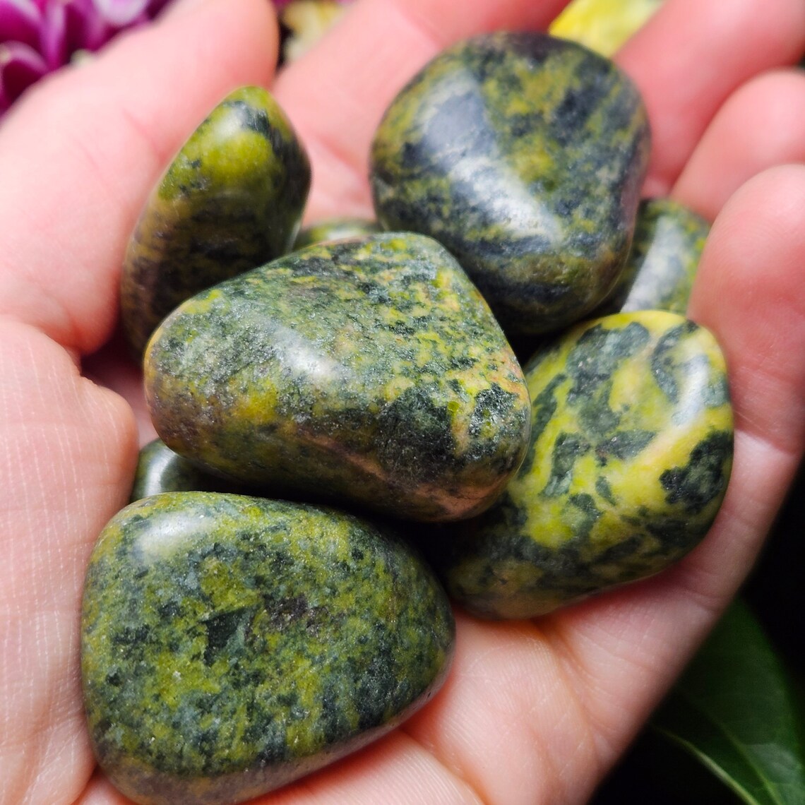 Green Jade Crystal - Jade - Nephrite Jade - Jade Tumble Stone - Tumbled ...
