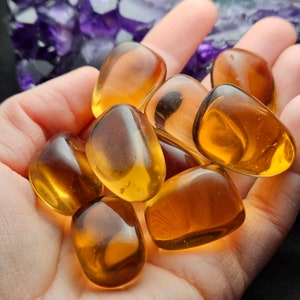 Orange Obsidian Crystal - Polished Obsidian Crystal - Obsidian Stone ...