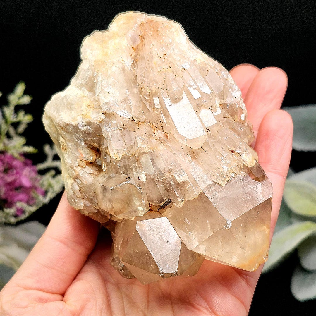 Congo Citrine Cluster 492g, Natural Citrine Crystal Specimen - Etsy