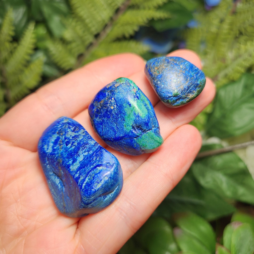 AA Azurite Azurite Crystal Azurite Tumbled Azurite Malachite Blue ...