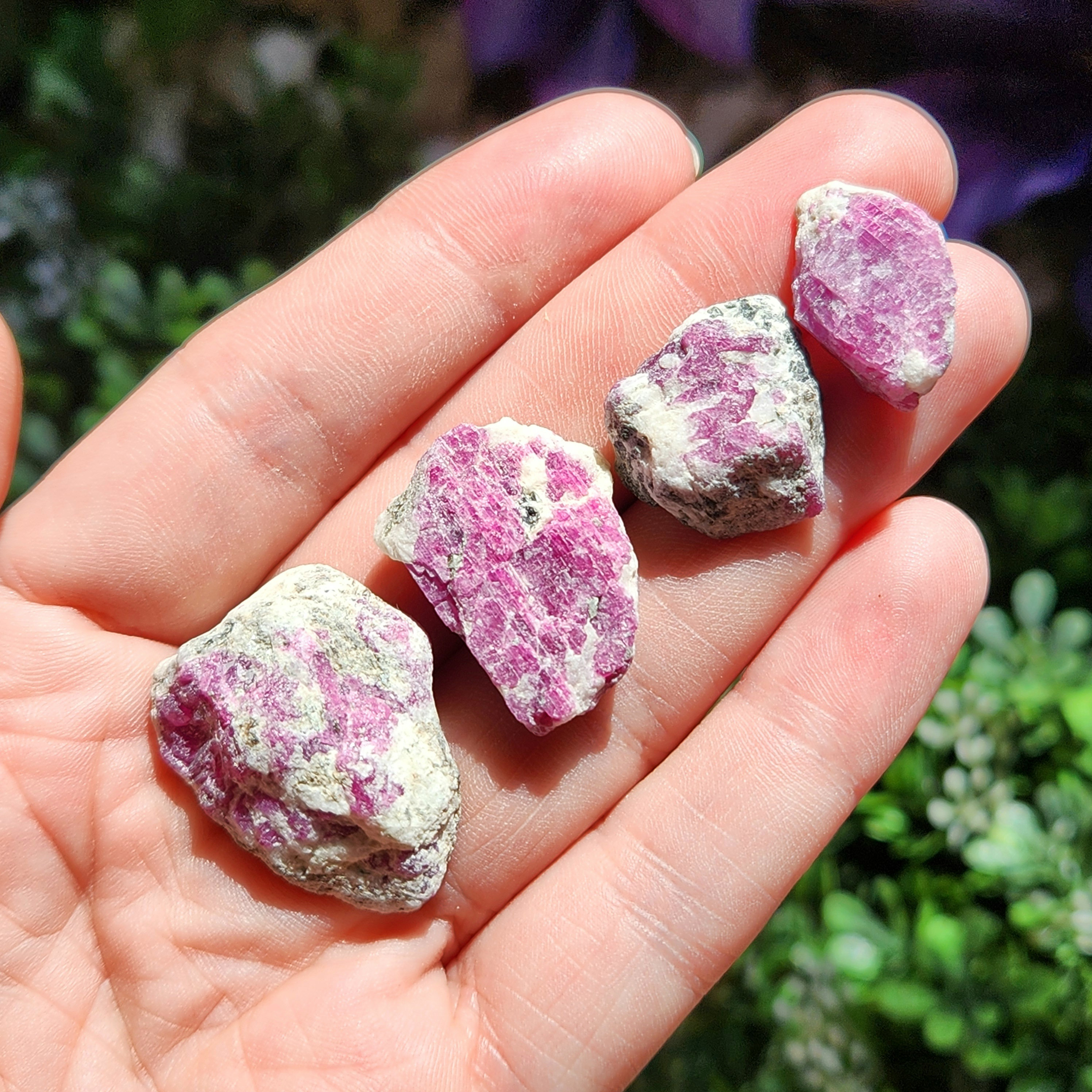 UV Reactive Ruby Crystal Specimen: Rough Ruby Stone in Matrix - Etsy