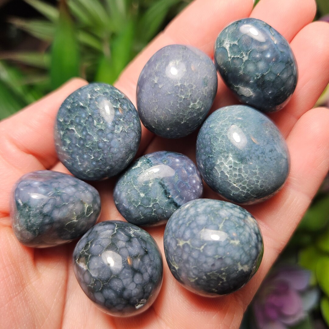 Green Grape Agate - Polished Agate - Grape Agate - Grape Agate Tumble ...