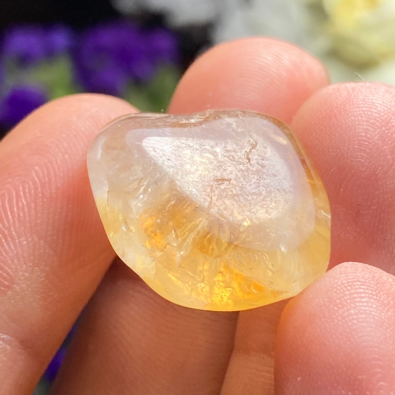 Brazilian Citrine Crystal: Tumbled Polished Stone - Etsy