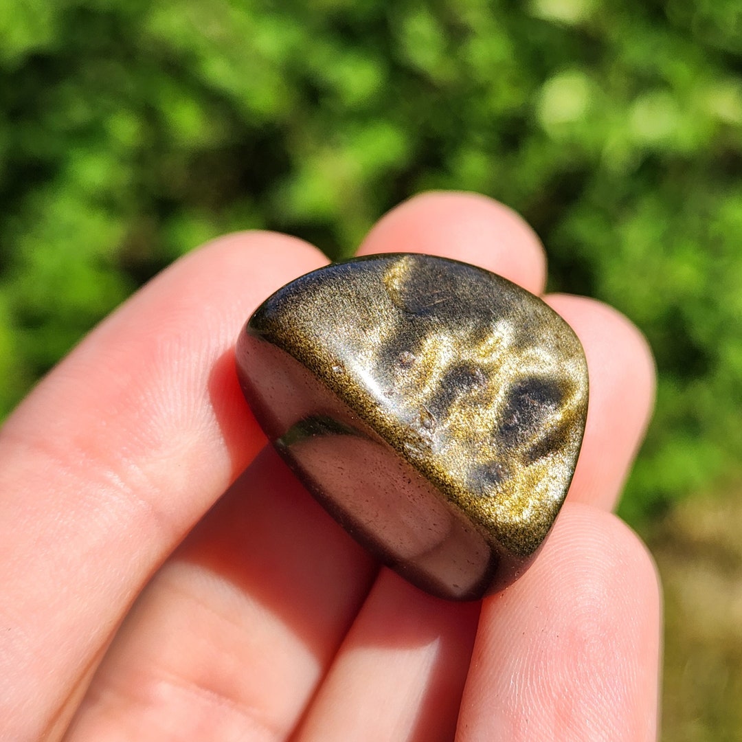 Golden Sheen Obsidian - Gold Sheen Obsidian - Golden Obsidian ...