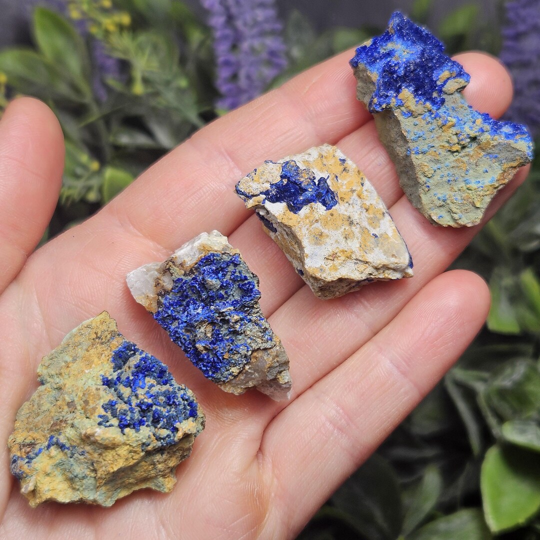 Raw Azurite Crystal Specimen: Blue Azurite Malachite - Etsy