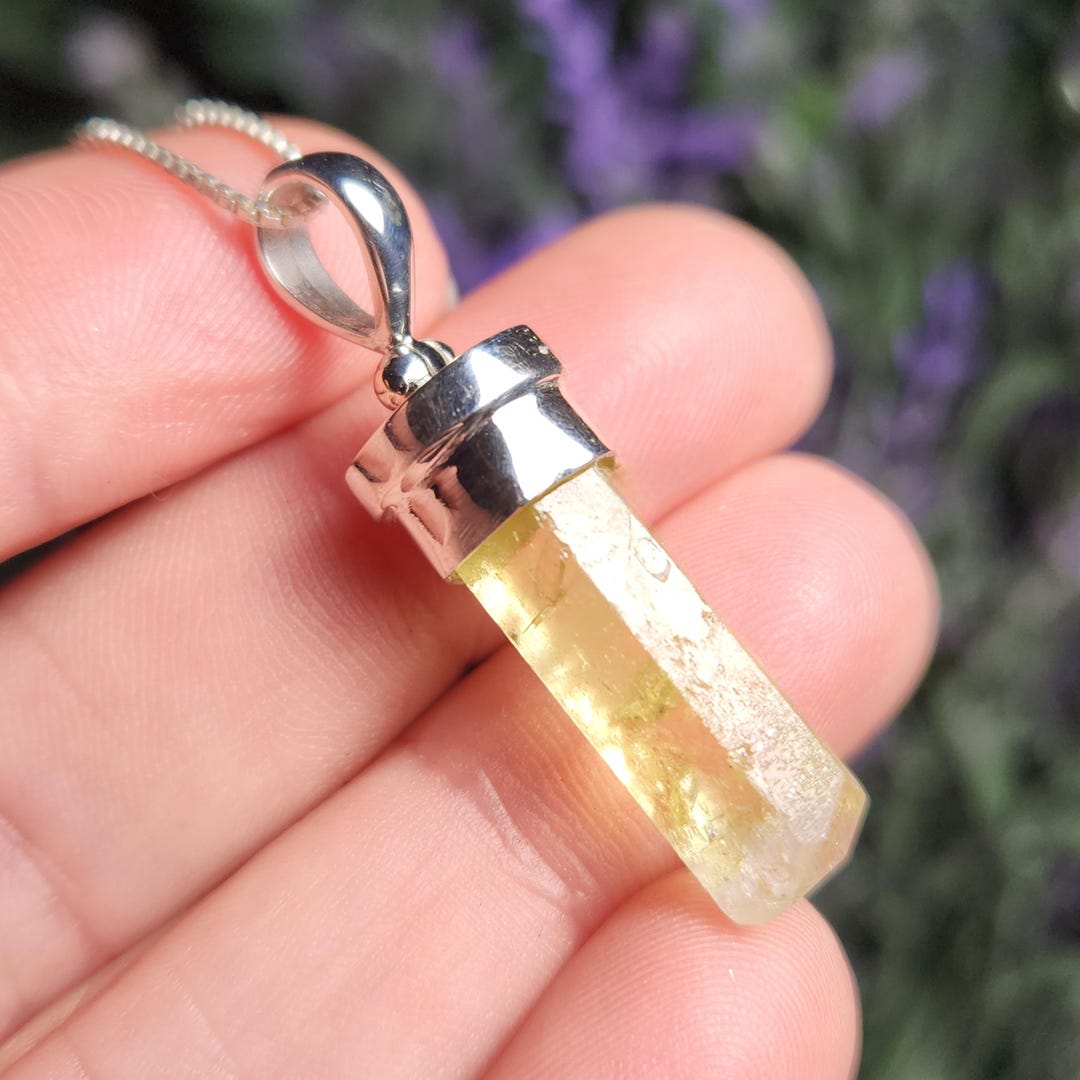 AA Heliodor Pendant Heliodor Crystal Heliodor Beryl Heliodor Specimen ...