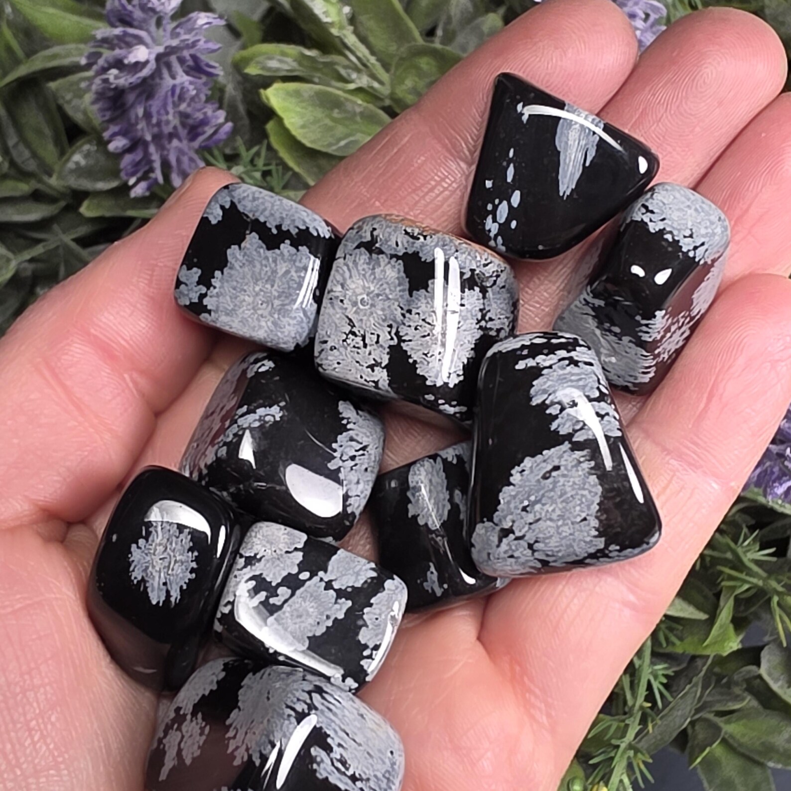 Snowflake Obsidian - Obsidian Crystal - Obsidian Stone - Tumbled ...