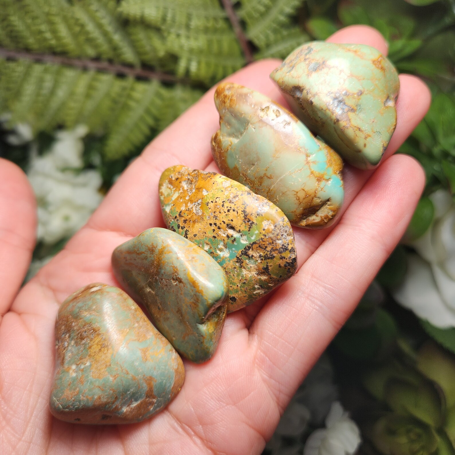 Natural Turquoise Stone - Natural Turquoise - Tumbled Turquoise ...