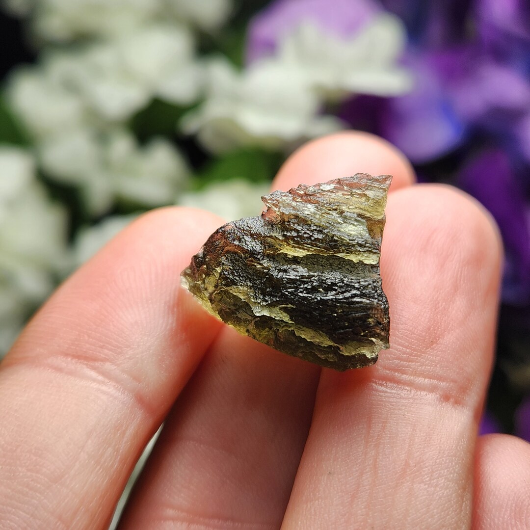 DARK Moldavite / 3.4 Gram Moldavite / Genuine Moldavite / Raw Moldavite ...