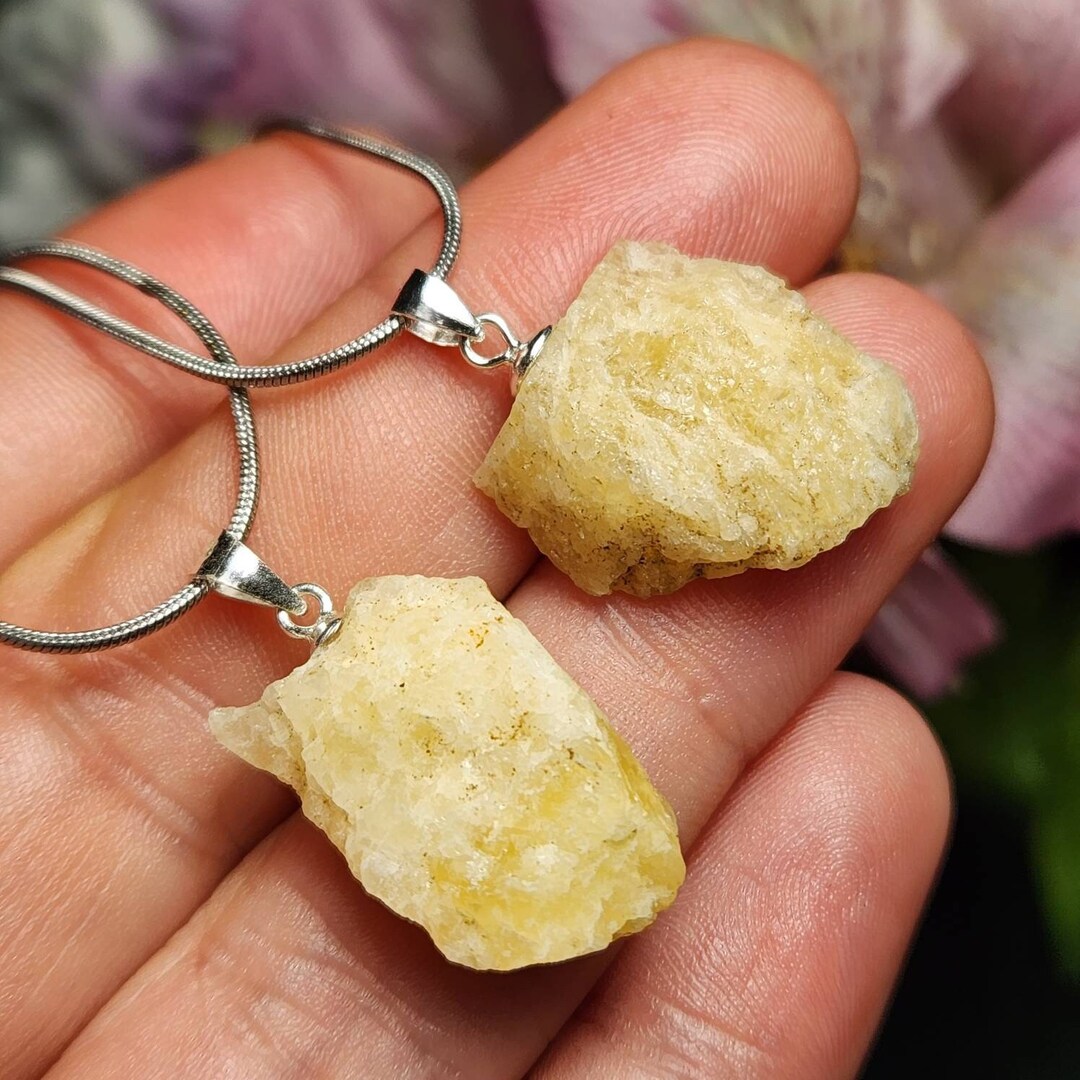 Golden Danburite Pendant / RARE Crystal / Yellow Danburite / Agni Gold ...