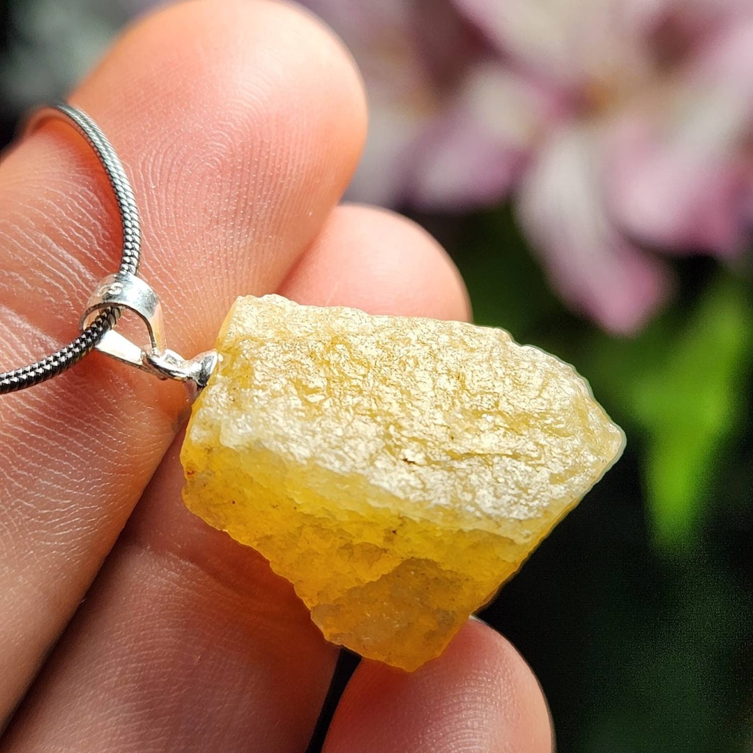 Golden Danburite Pendant / RARE Crystal / Yellow Danburite / Agni Gold ...