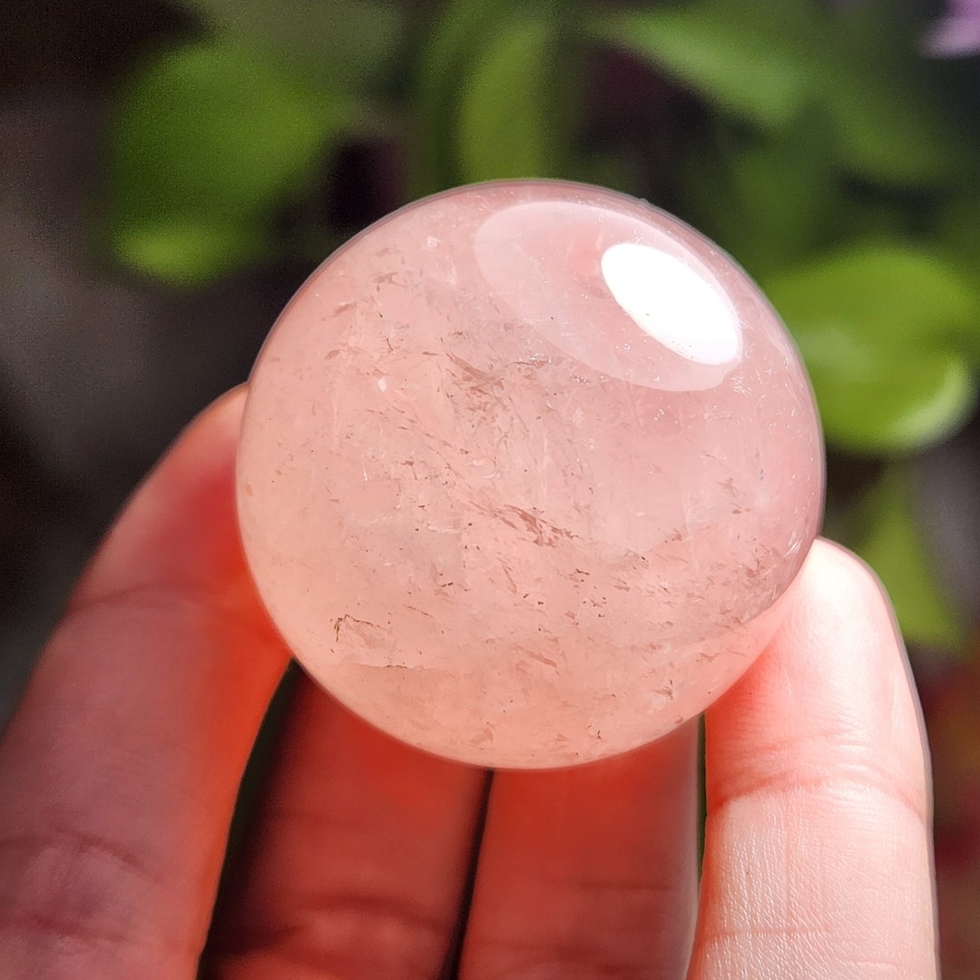 Rose Quartz Sphere - Rose Quartz Crystal - Polished Rose Quartz ...