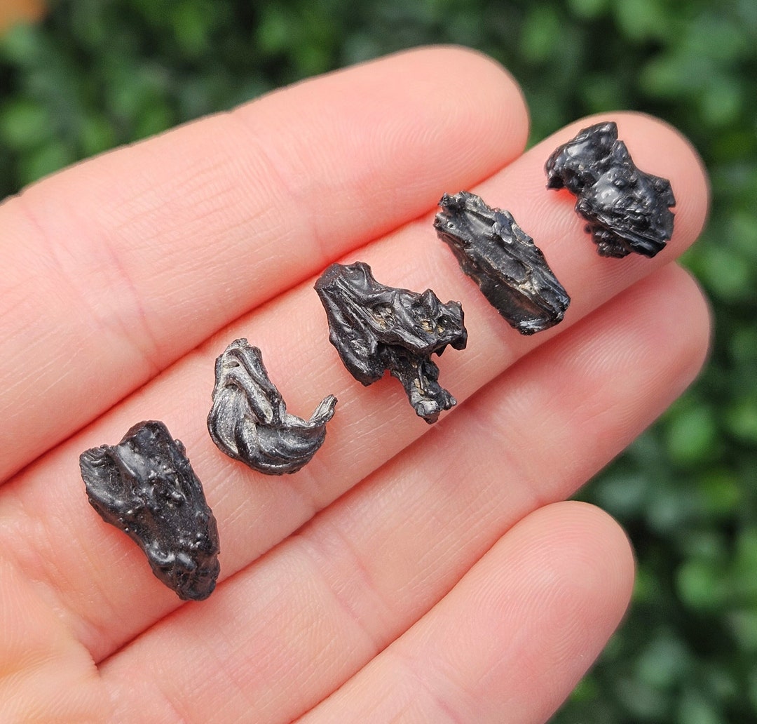 Irgizite Tektite Specimen: Raw Black Impactite Glass - Etsy